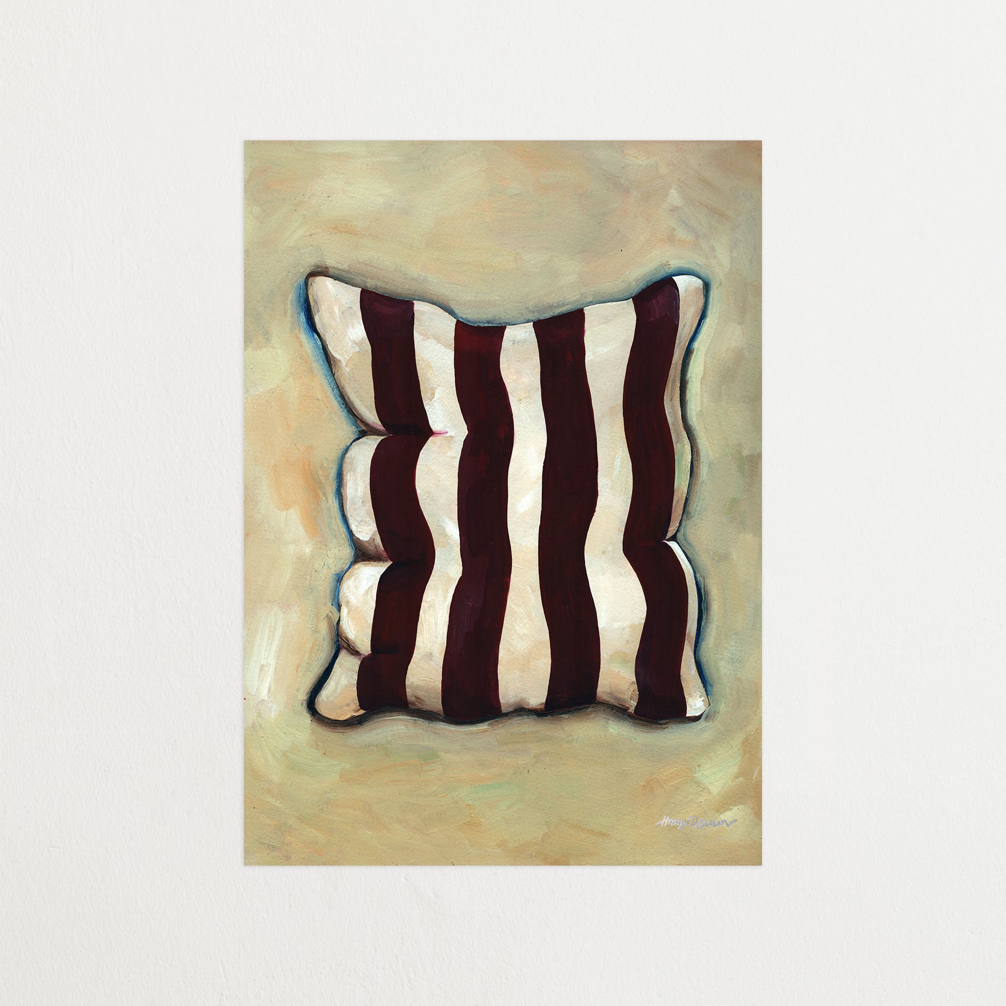 Wide stripe pillow | Poster | Hanna Peterson