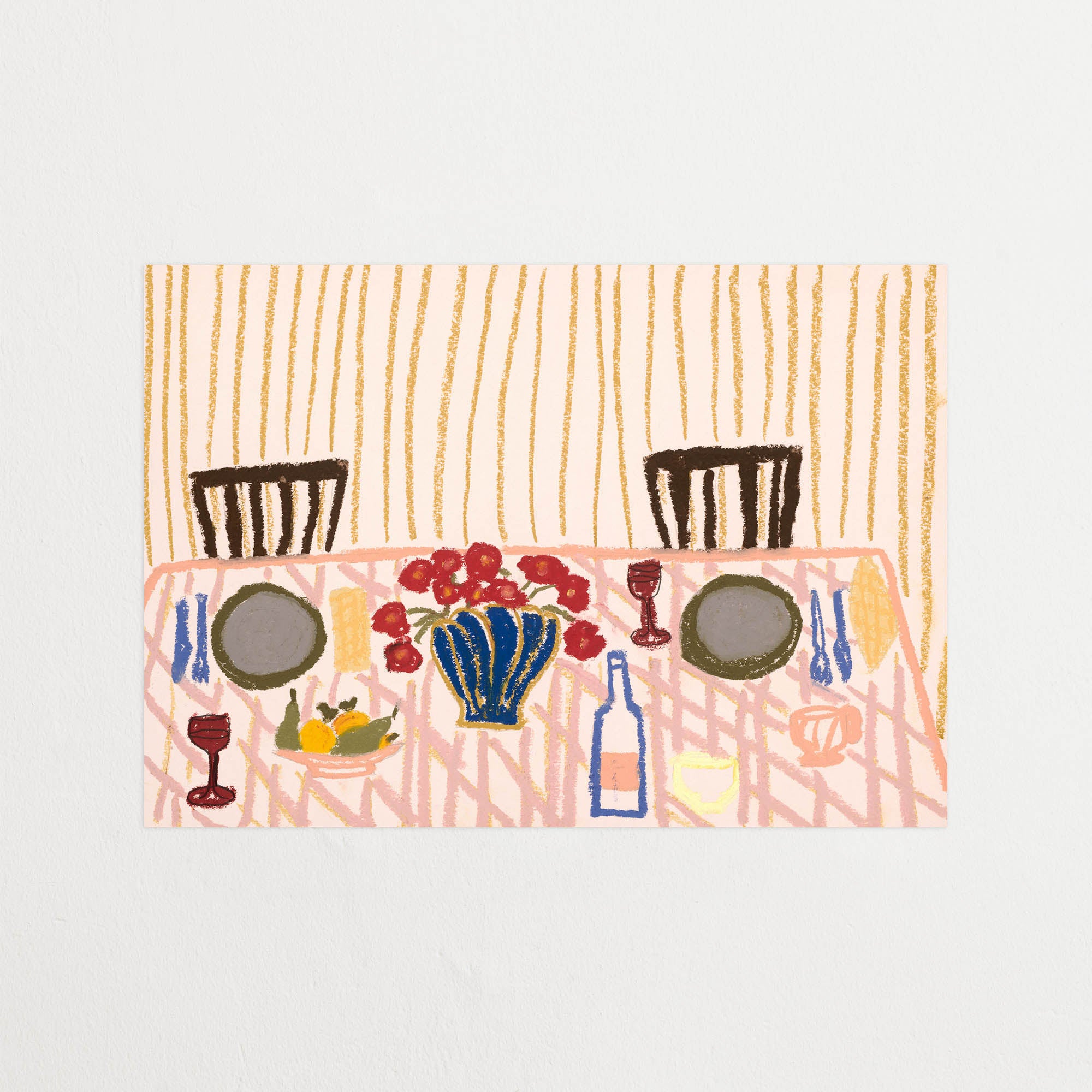 A table for two | Colorful poster | Jennie Petersen