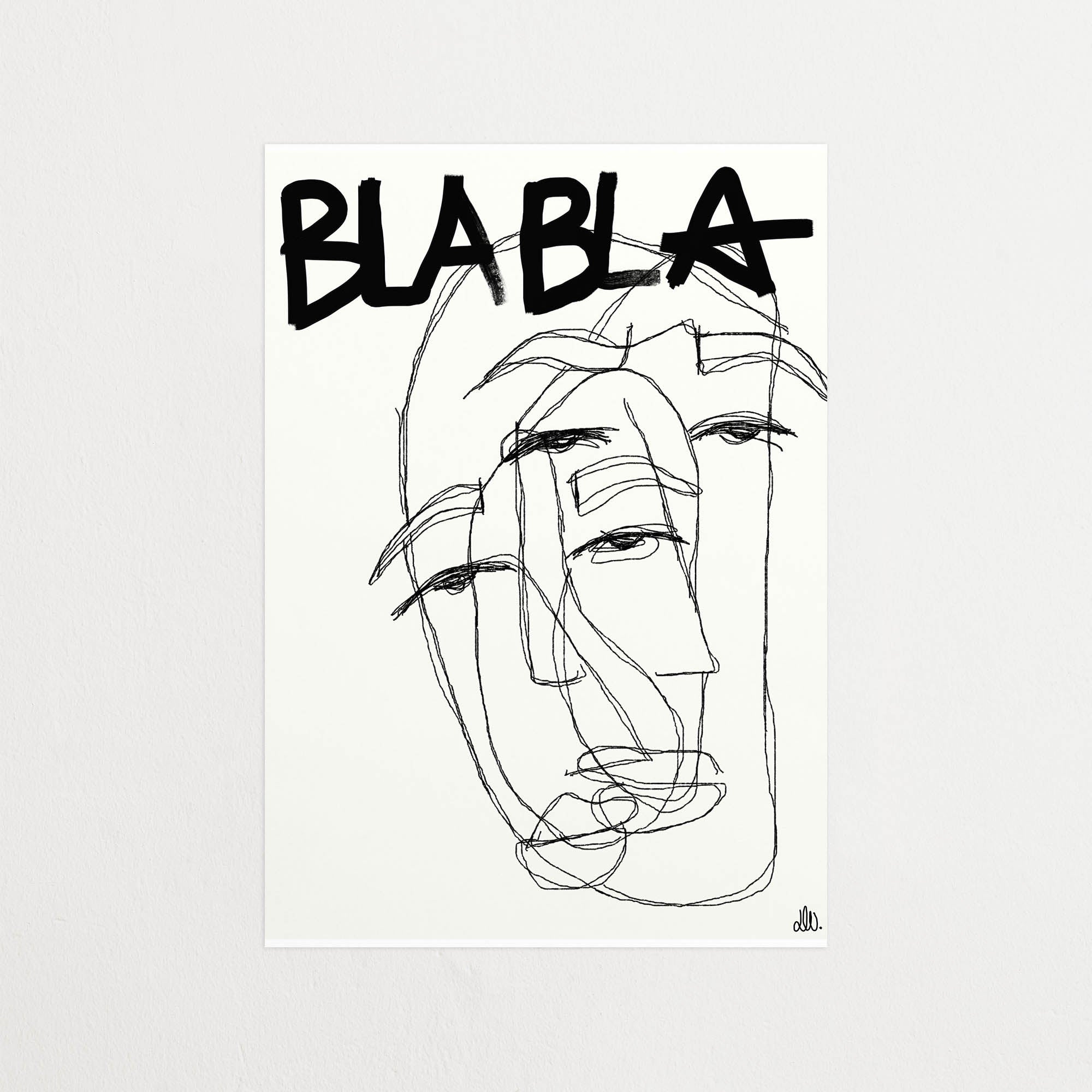 Bla bla | Illustration Art Poster | Lisa Wirenfelt