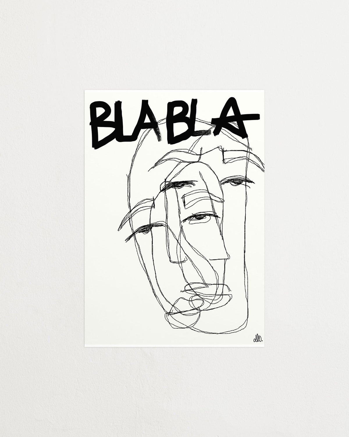 Bla bla | Illustration Art Poster | Lisa Wirenfelt