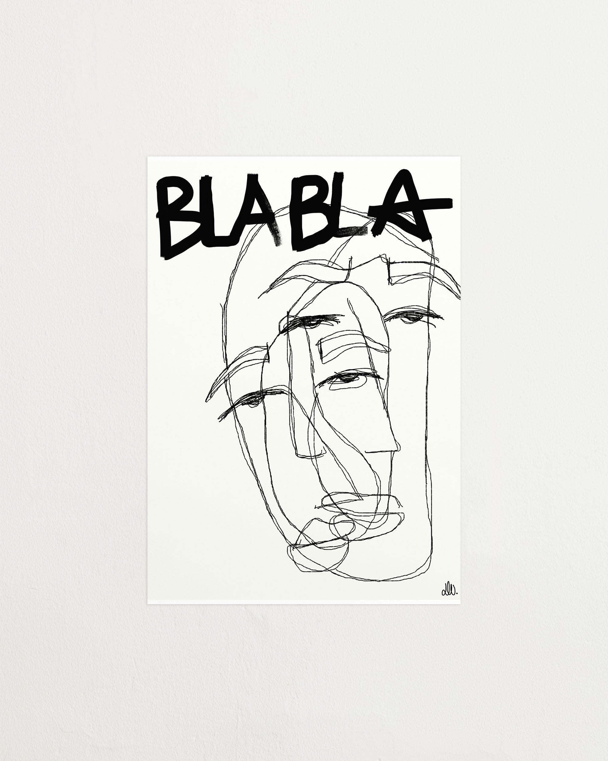 Bla bla | Illustration Art Poster | Lisa Wirenfelt