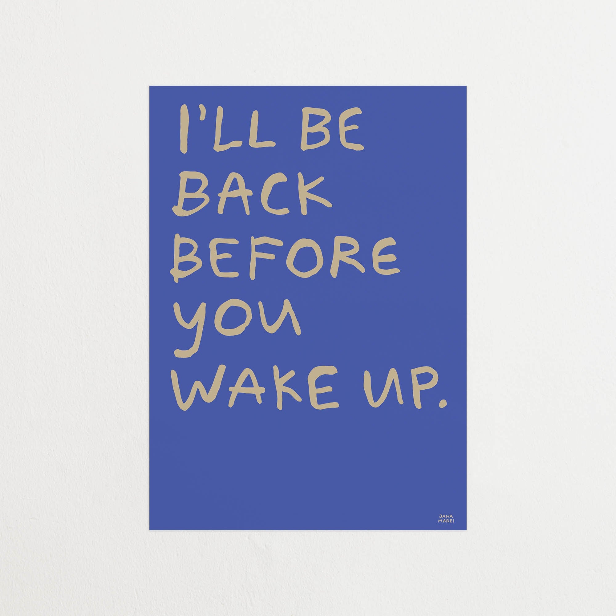 Wake up | Typography posters | Jana Marei
