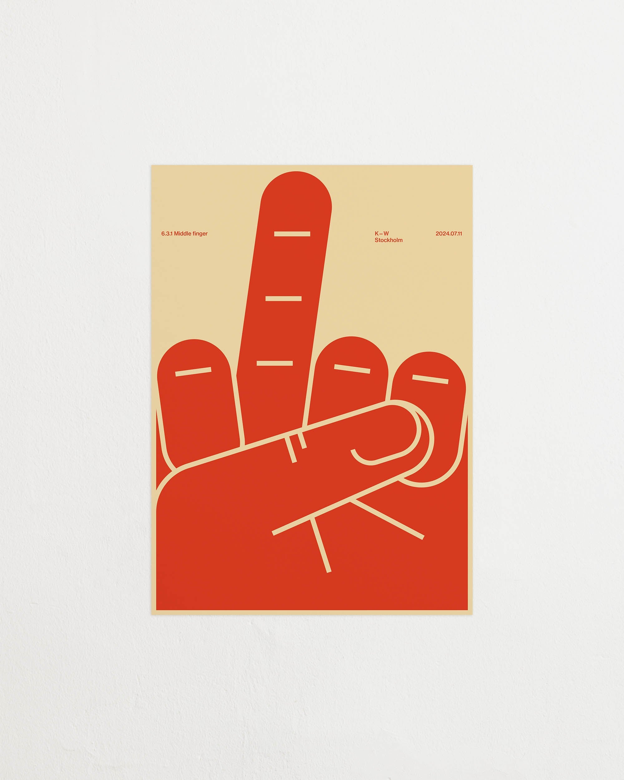 6.3.1 Middle finger | Graphic Art Prints | K–W